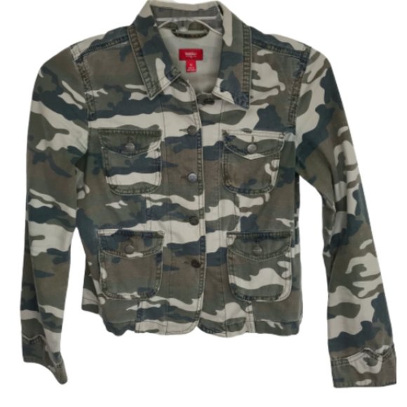 Mossimo Supply Co. | Jackets & Coats | Mossimo Camouflage Jacket Button ...